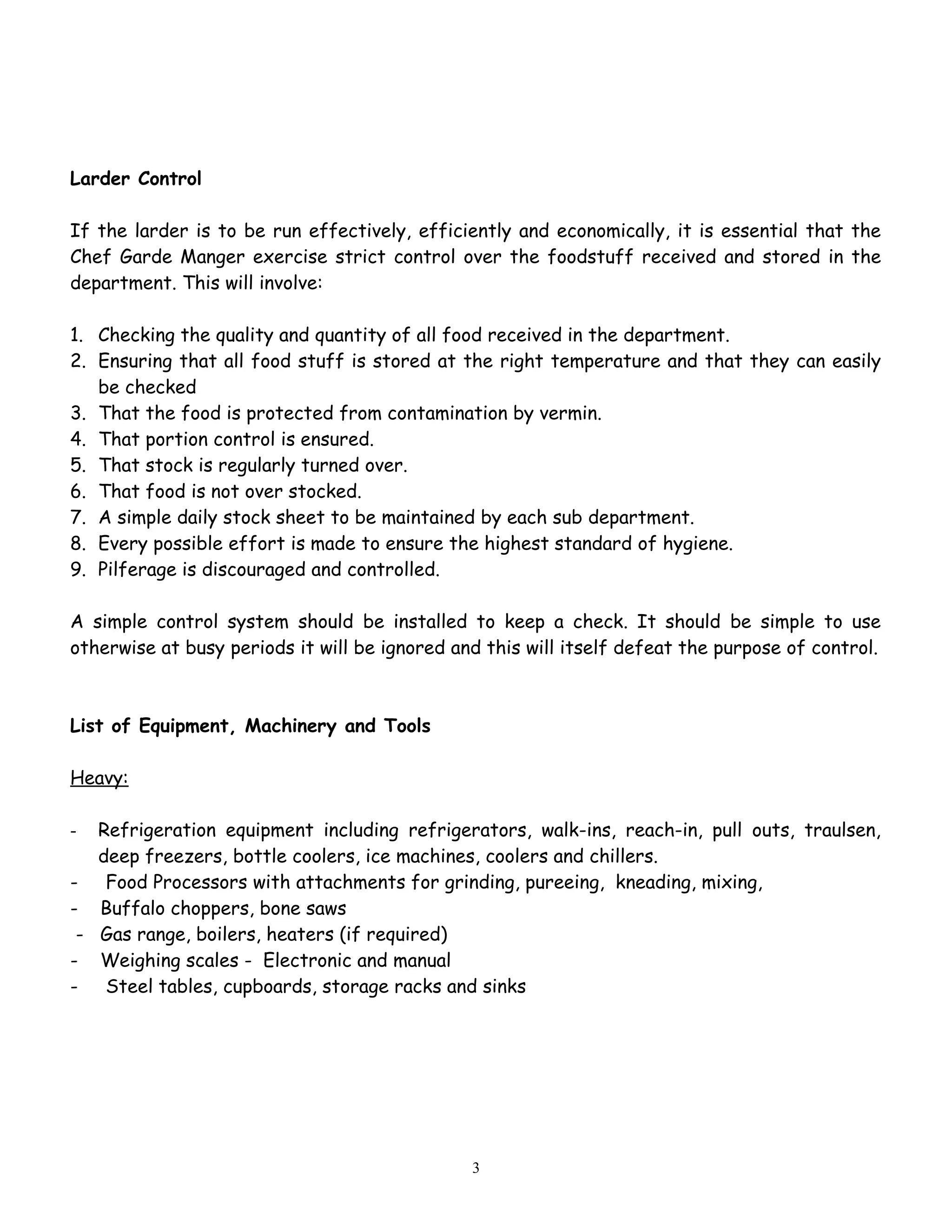 Chapter 05 le garde manger | DOC