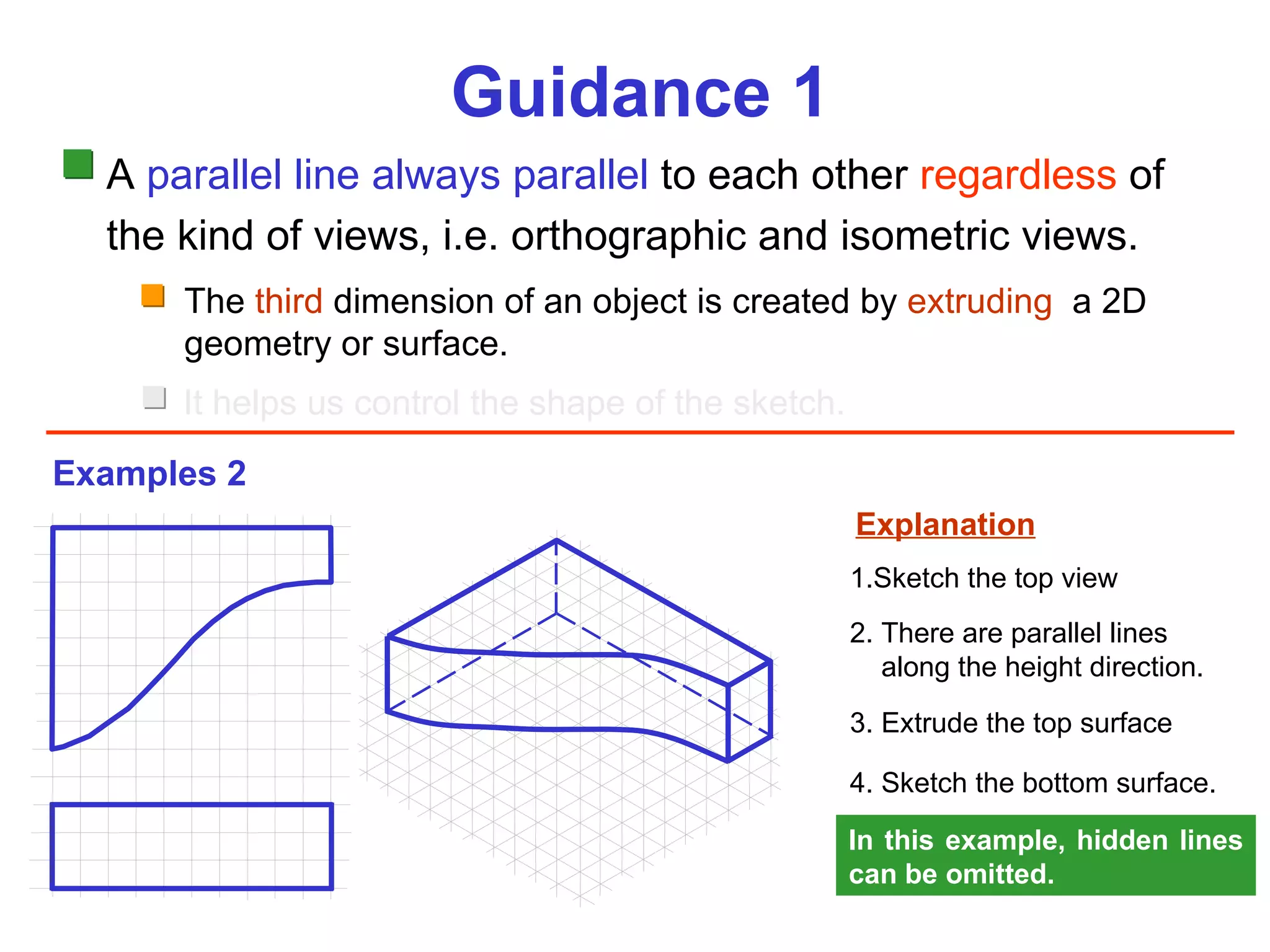 Engineering Drawing: Chapter 05 pictorial sketching | PPT