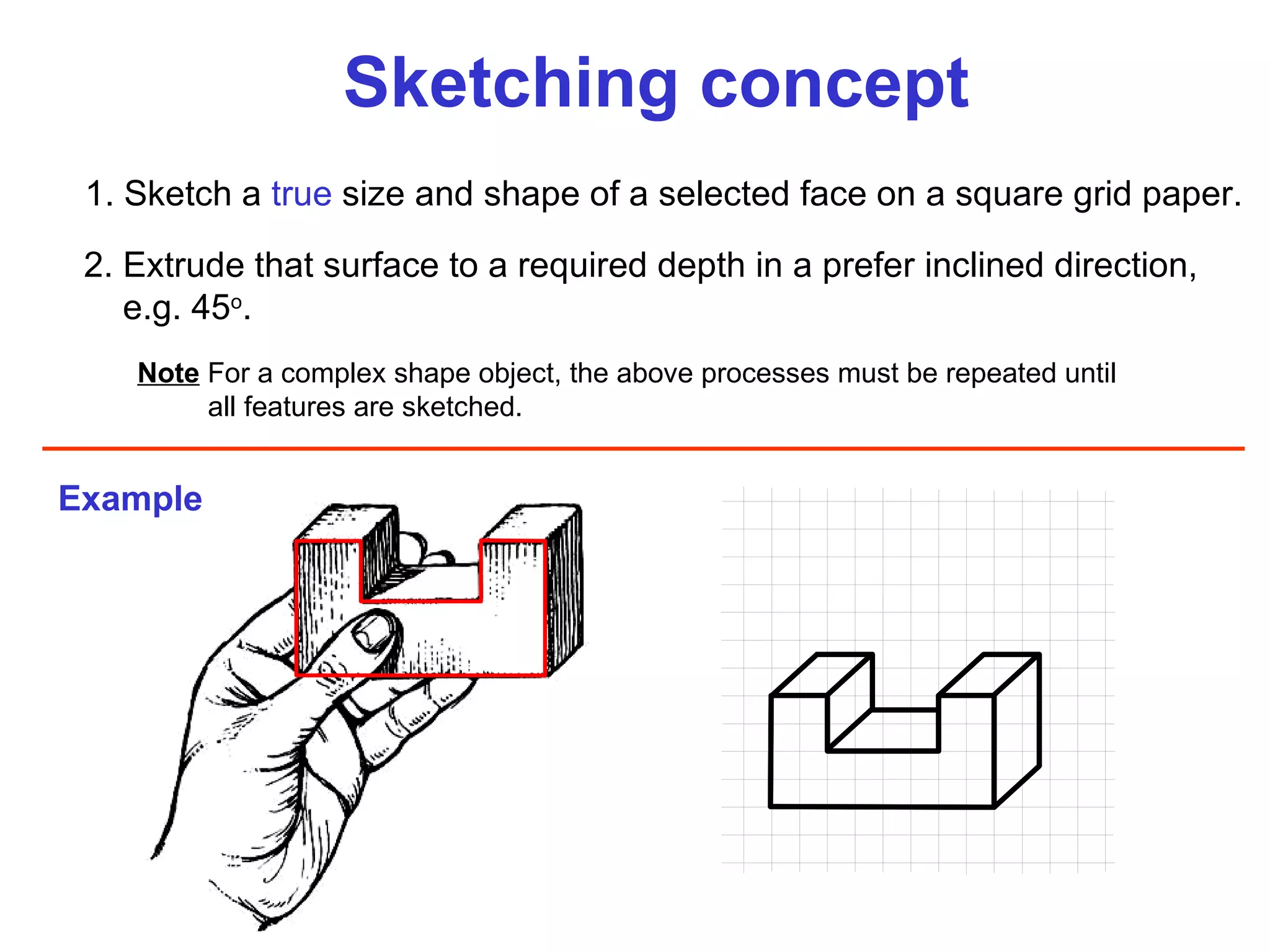 Engineering Drawing: Chapter 05 pictorial sketching | PPT