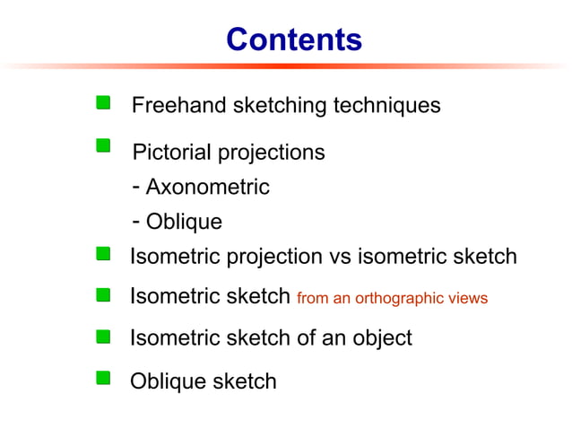 Engineering Drawing: Chapter 05 pictorial sketching | PPT