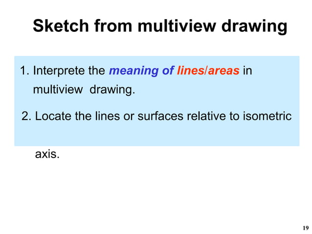 5- pictorial sketching Graphic and geometric graphics engineering. | PPT