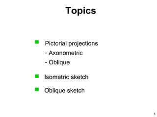 5- pictorial sketching Graphic and geometric graphics engineering. | PPT