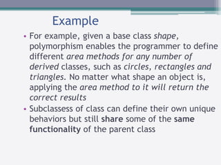 Chapter 05 polymorphism | PPT