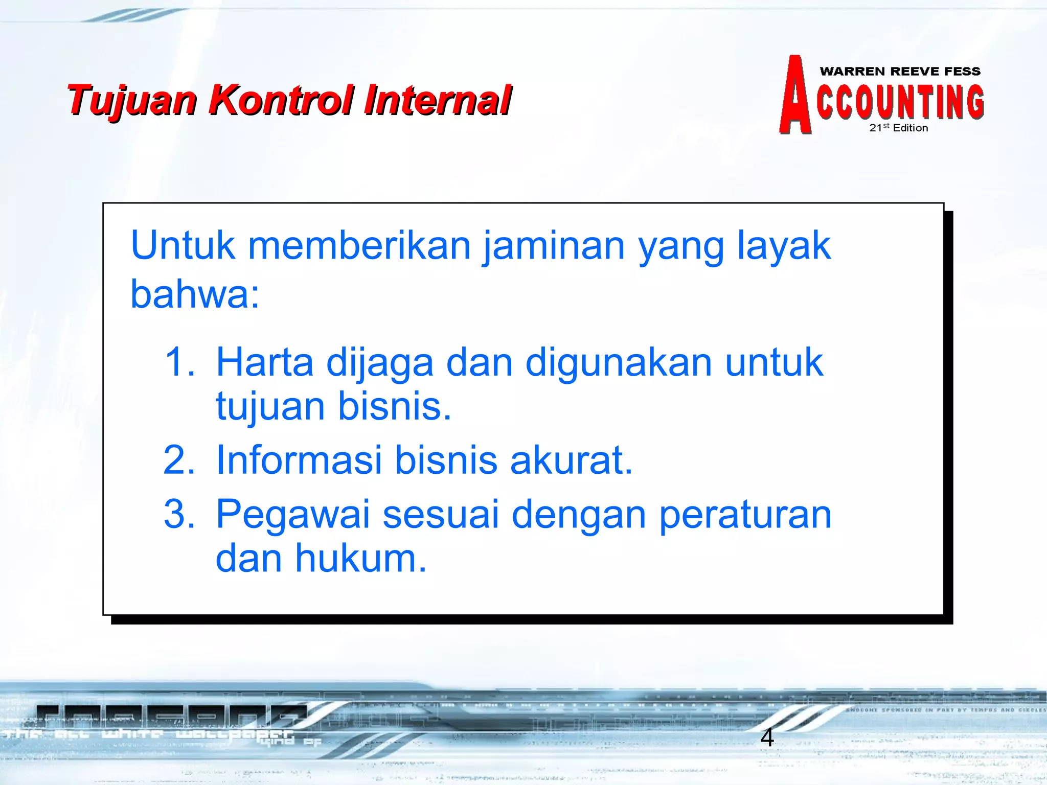 Sistem Akuntansi dan Kontrol Internal | PPT