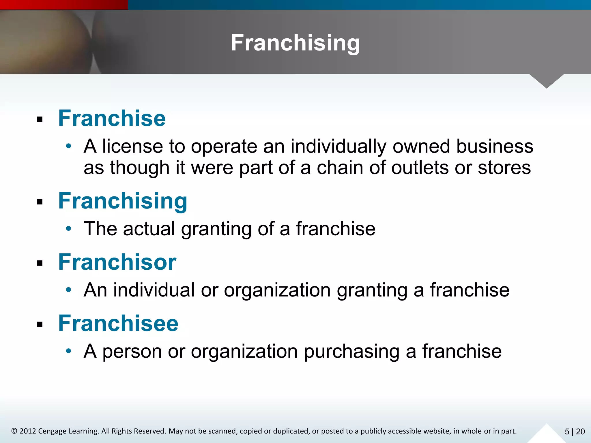 Chapter 05 small business, entrepreneurship, and franchises | PPTX