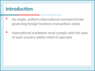 CHAPTER 05; THE INTERNATIONAL LEGAL ENVIRONMENT.pptx