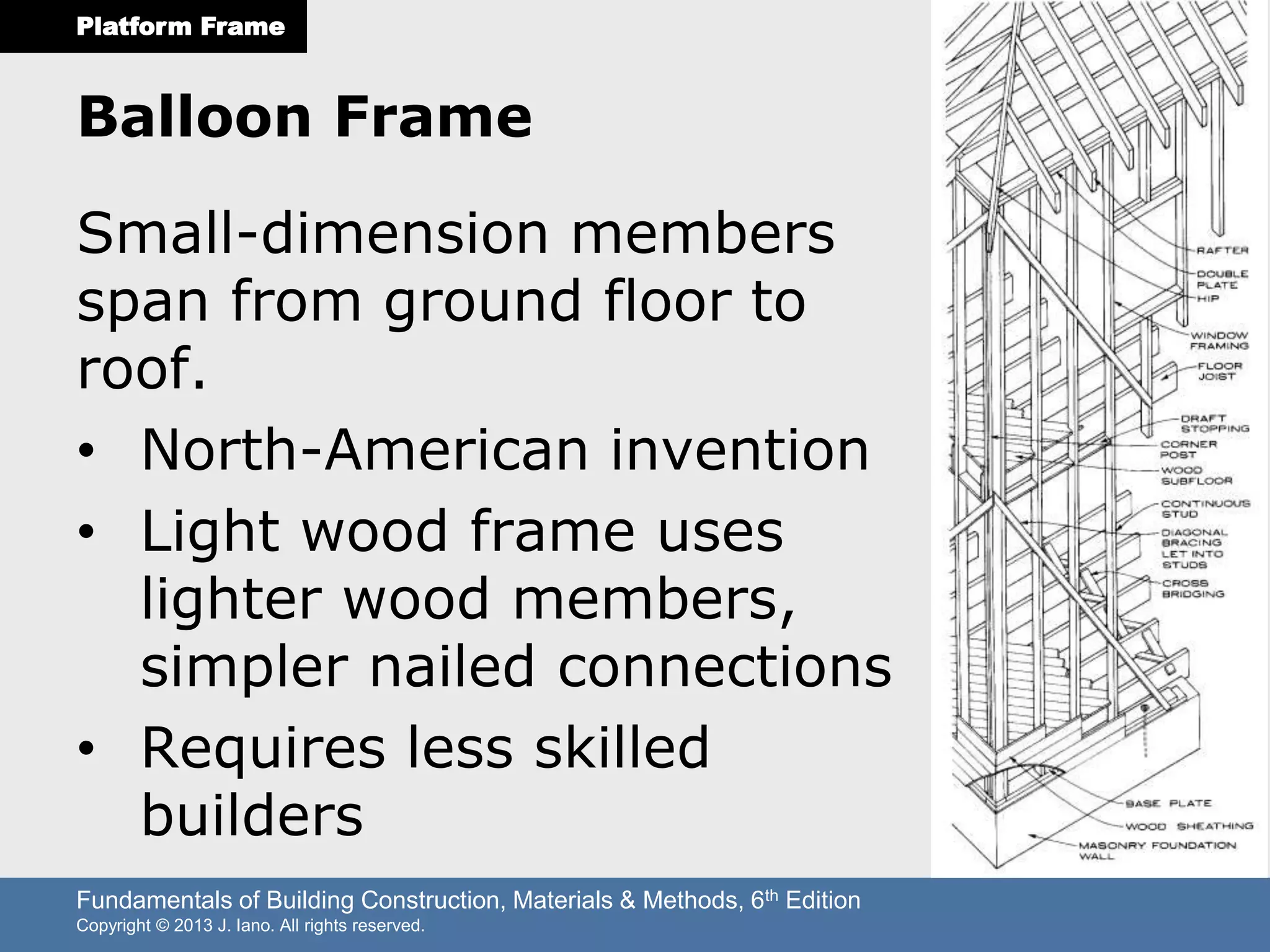 Chapter 05 Wood Light Frame Construction | PPTX