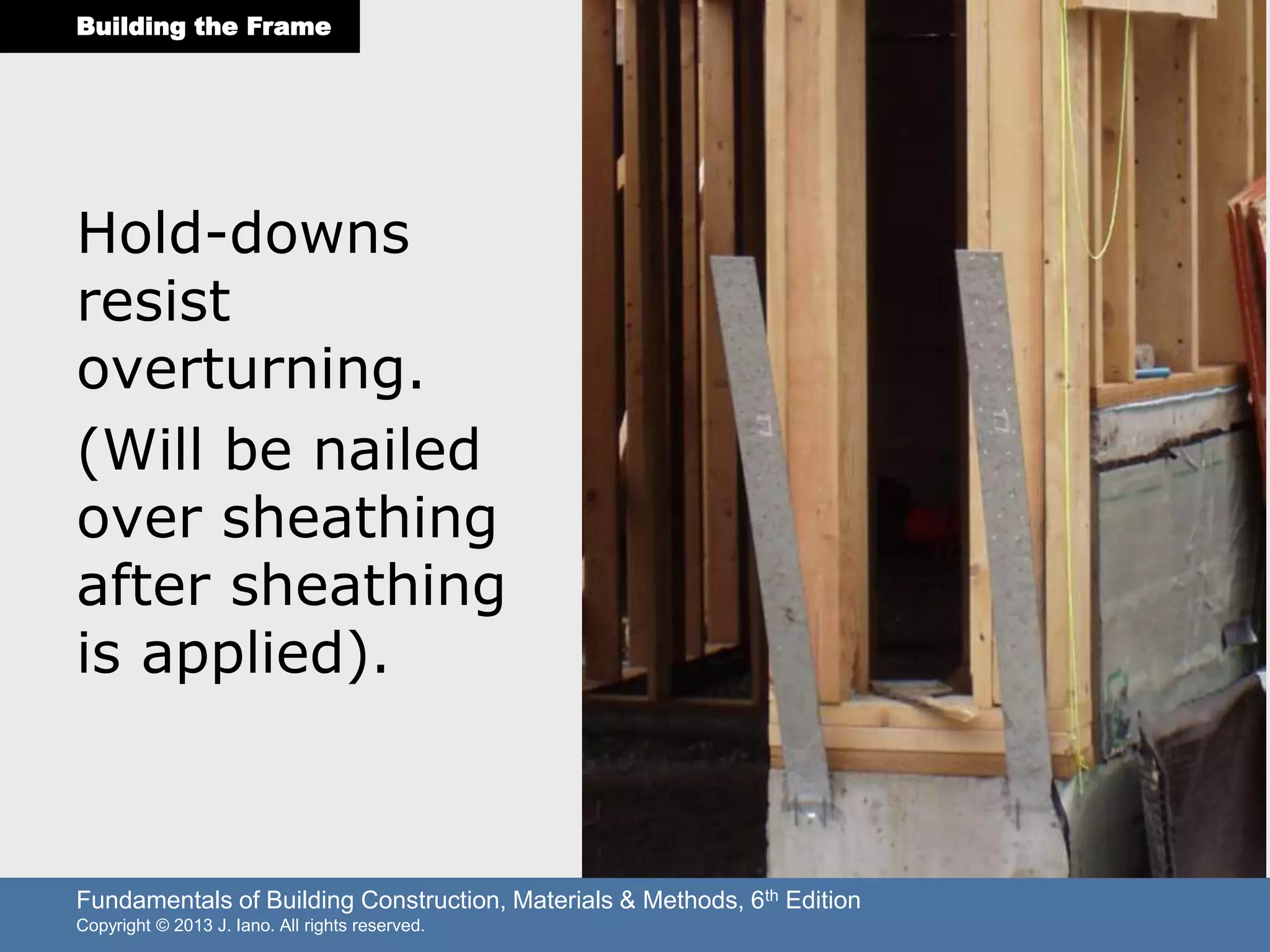 Chapter 05 Wood Light Frame Construction | PPTX