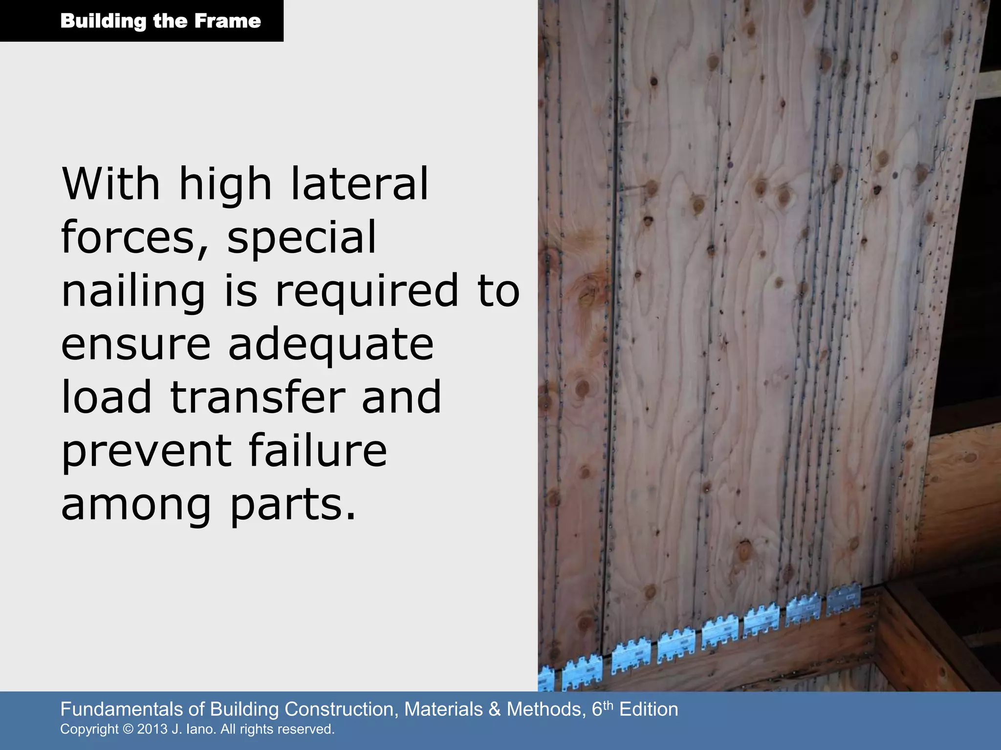 Chapter 05 Wood Light Frame Construction | PPTX