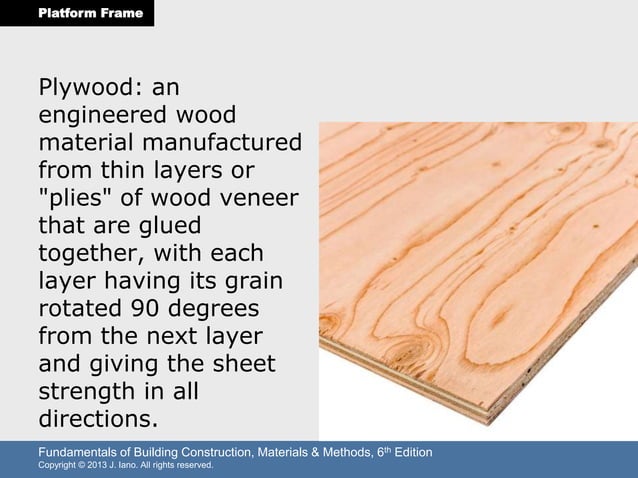 Chapter 05 Wood Light Frame Construction | PPTX | Woodworking | Arts ...