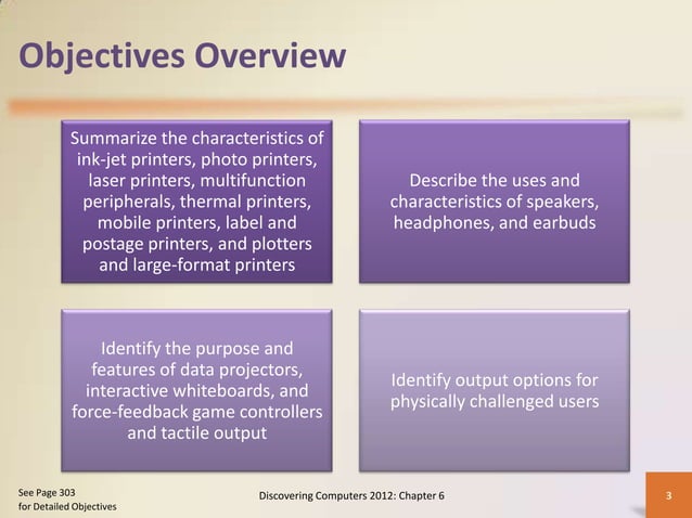 Discovering Computers: Chapter 06 | PPTX | Computer Peripherals | Computing