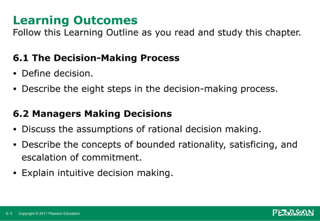 Chapter 6: Managers as Decision Makers | PPT | Business Administration ...