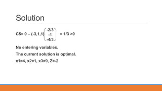 The Big M Method - Operation Research | PPTX
