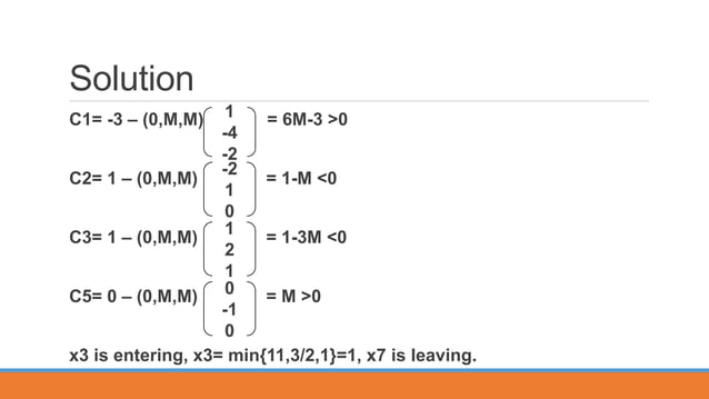 The Big M Method - Operation Research | PPTX