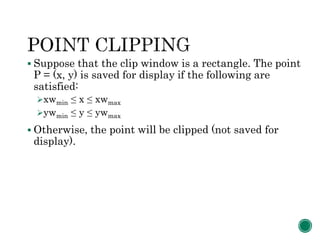 Computer Graphics - clipping | PPTX