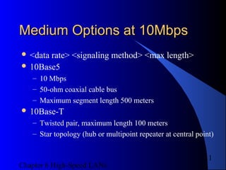 high-Speed LANs Chapter06 | PPT