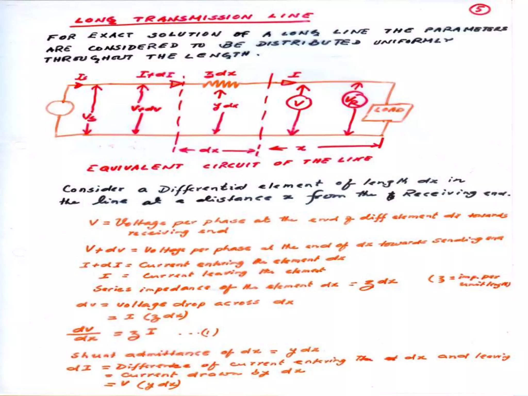Current and Voltage Relation on a Transmission LIne | PPT