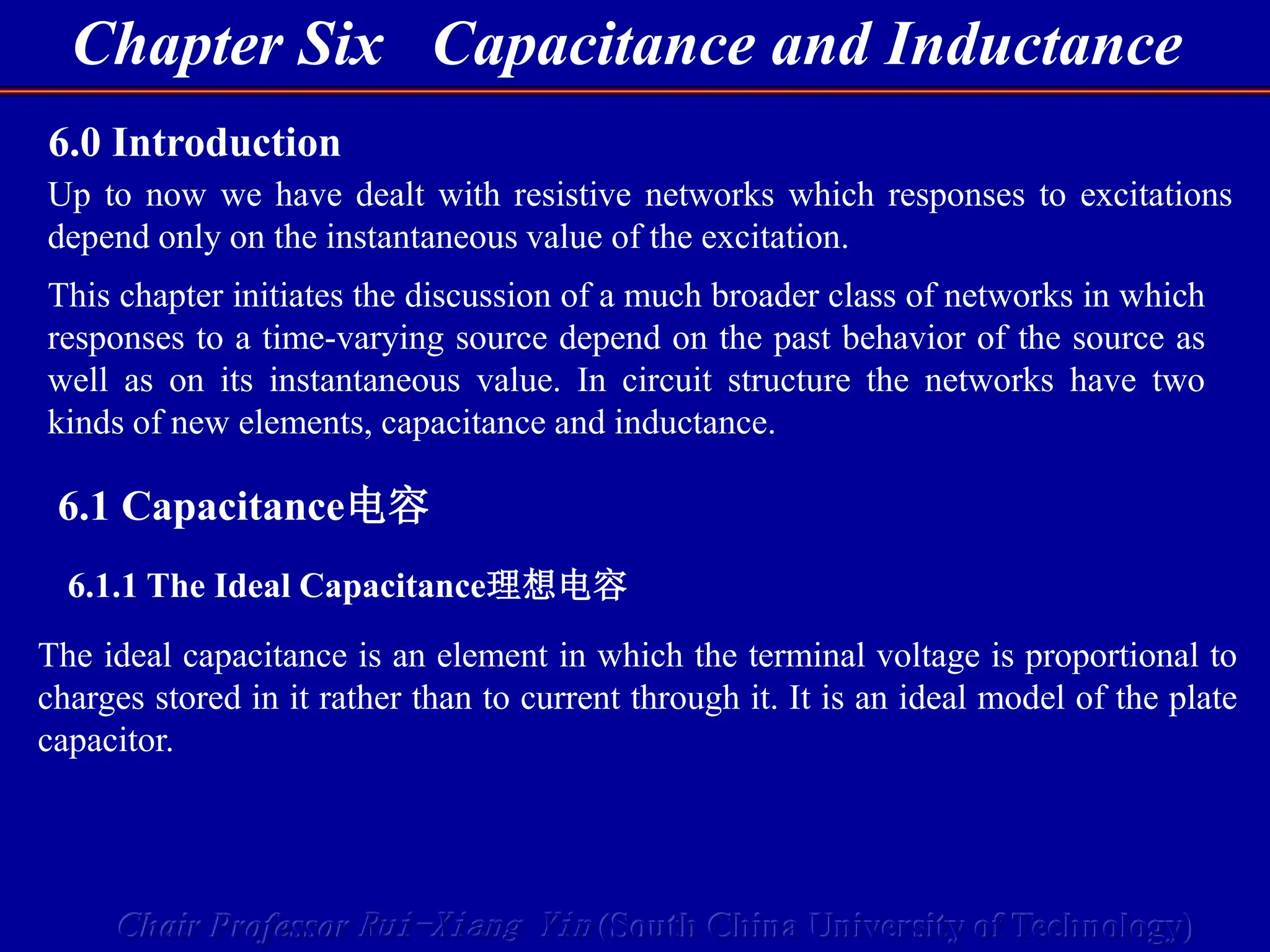 Chapter 06.ppt Capacitance and inductance | PPT
