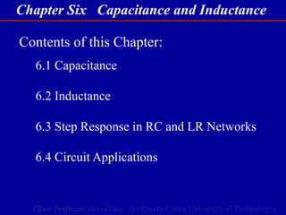Chapter 06.ppt Capacitance and inductance | PPT