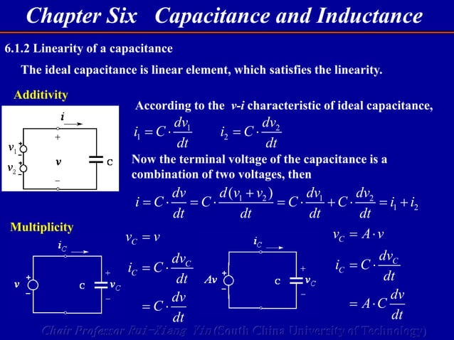 Chapter 06.ppt Capacitance and inductance | PPT