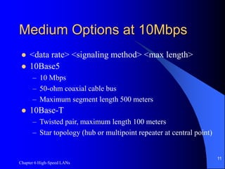 broadband and high speed LANS Chapter06.ppt | Free download