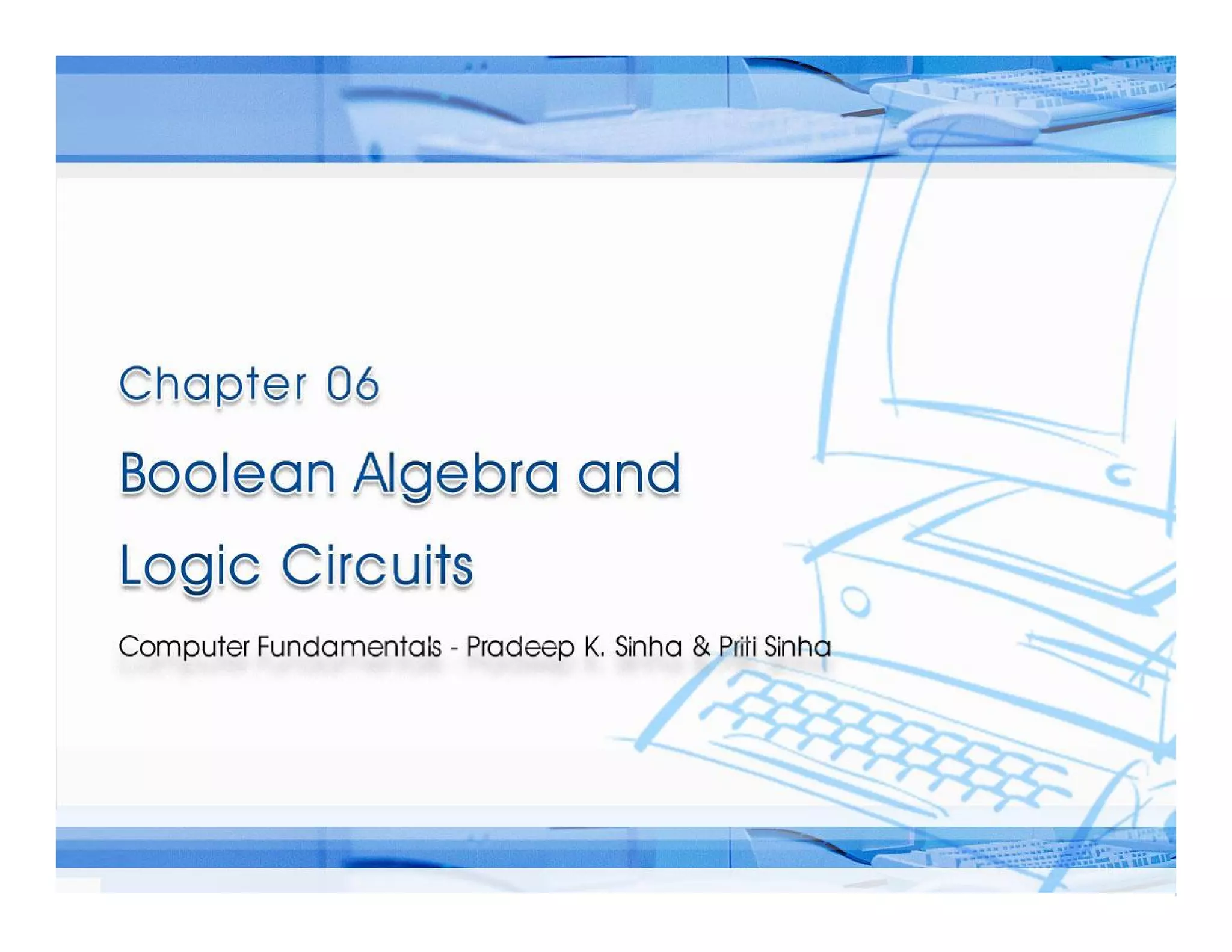 Chapter 06 boolean algebra | PDF