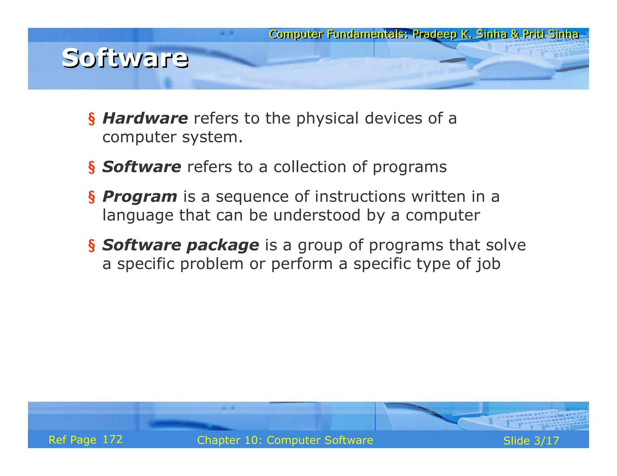 Chapter06 computer software | PPT