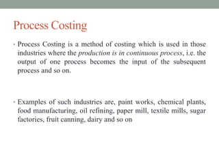 Chapter 06 Costing Methods | PPTX | Business Accounting & Finance ...