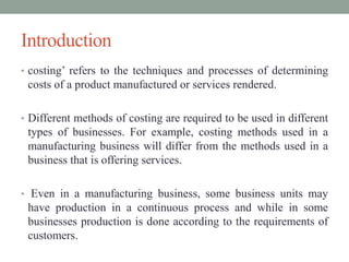 Chapter 06 Costing Methods | PPTX