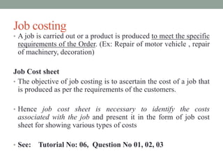Chapter 06 Costing Methods | PPTX | Business Accounting & Finance ...