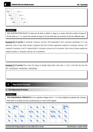 Discrete-Chapter 06 Counting | PDF