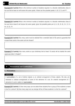 Discrete-Chapter 06 Counting | PDF