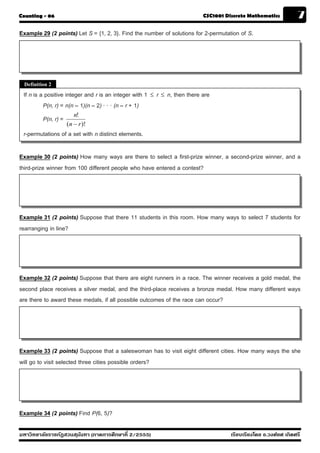 Discrete-Chapter 06 Counting | PDF