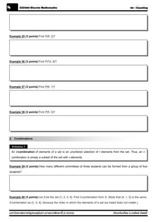 Discrete-Chapter 06 Counting | PDF
