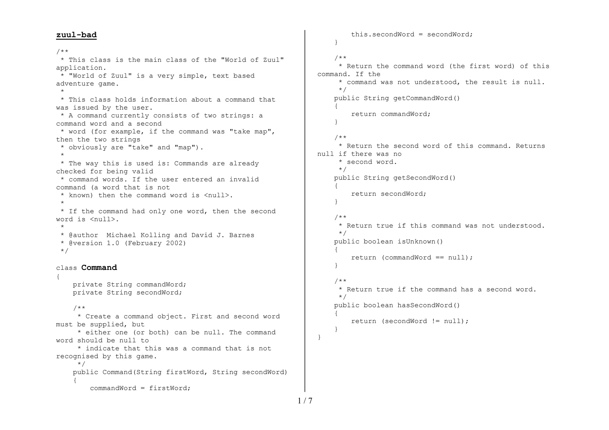 Chapter06 designing class-zuul bad | PDF