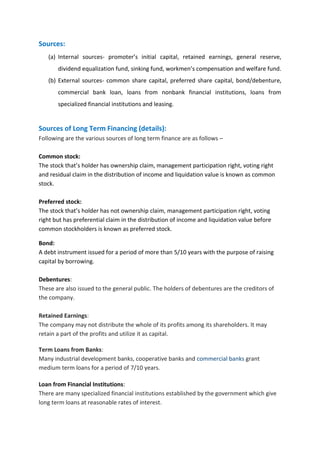 Long Term Financing | PDF
