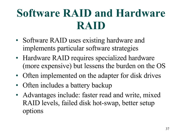 Chapter06 Managing Disks And Data Storage | PPT