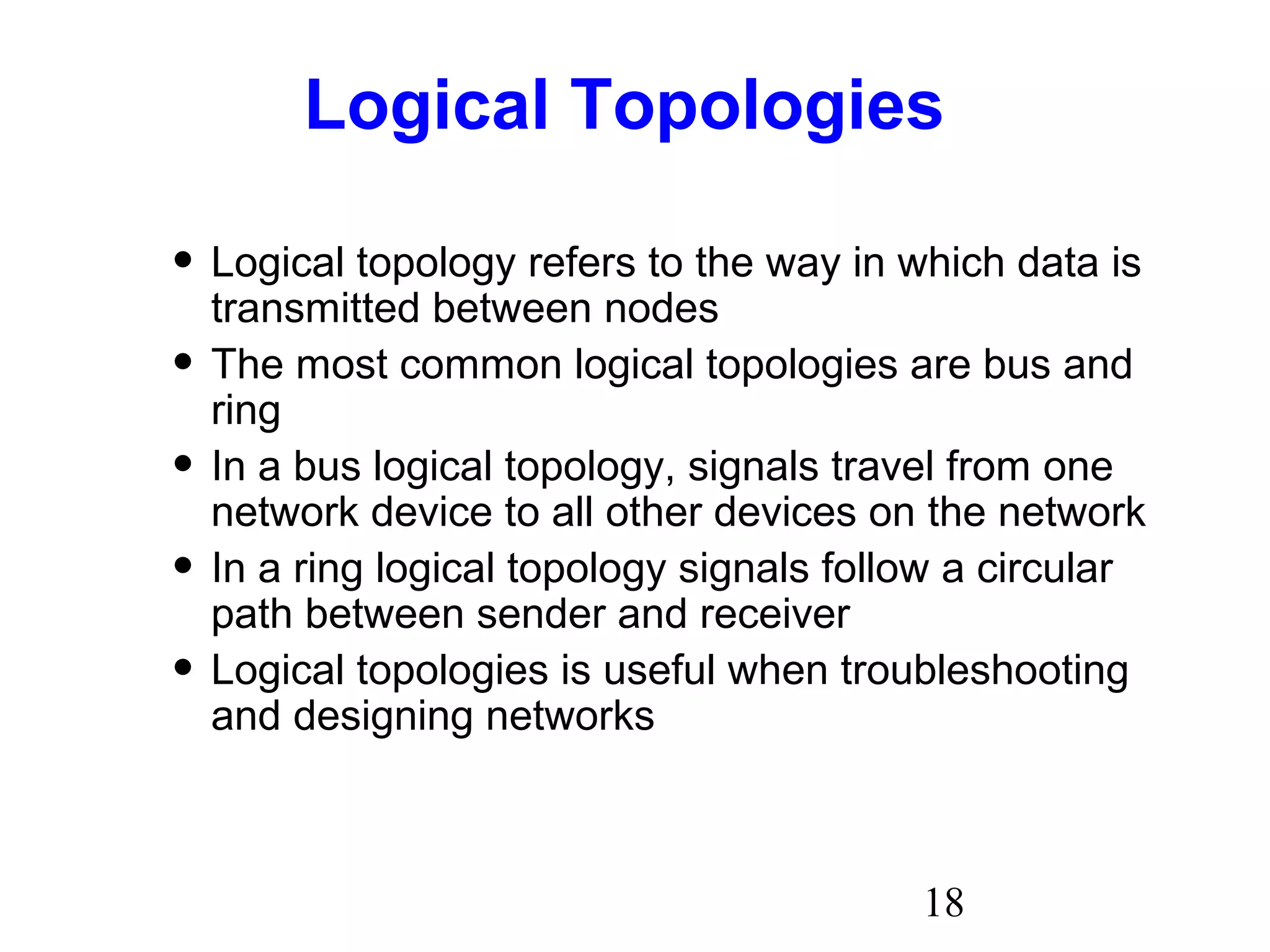 Chapter06 -- topologies and access methods | PPT | Computer Networking | Computing