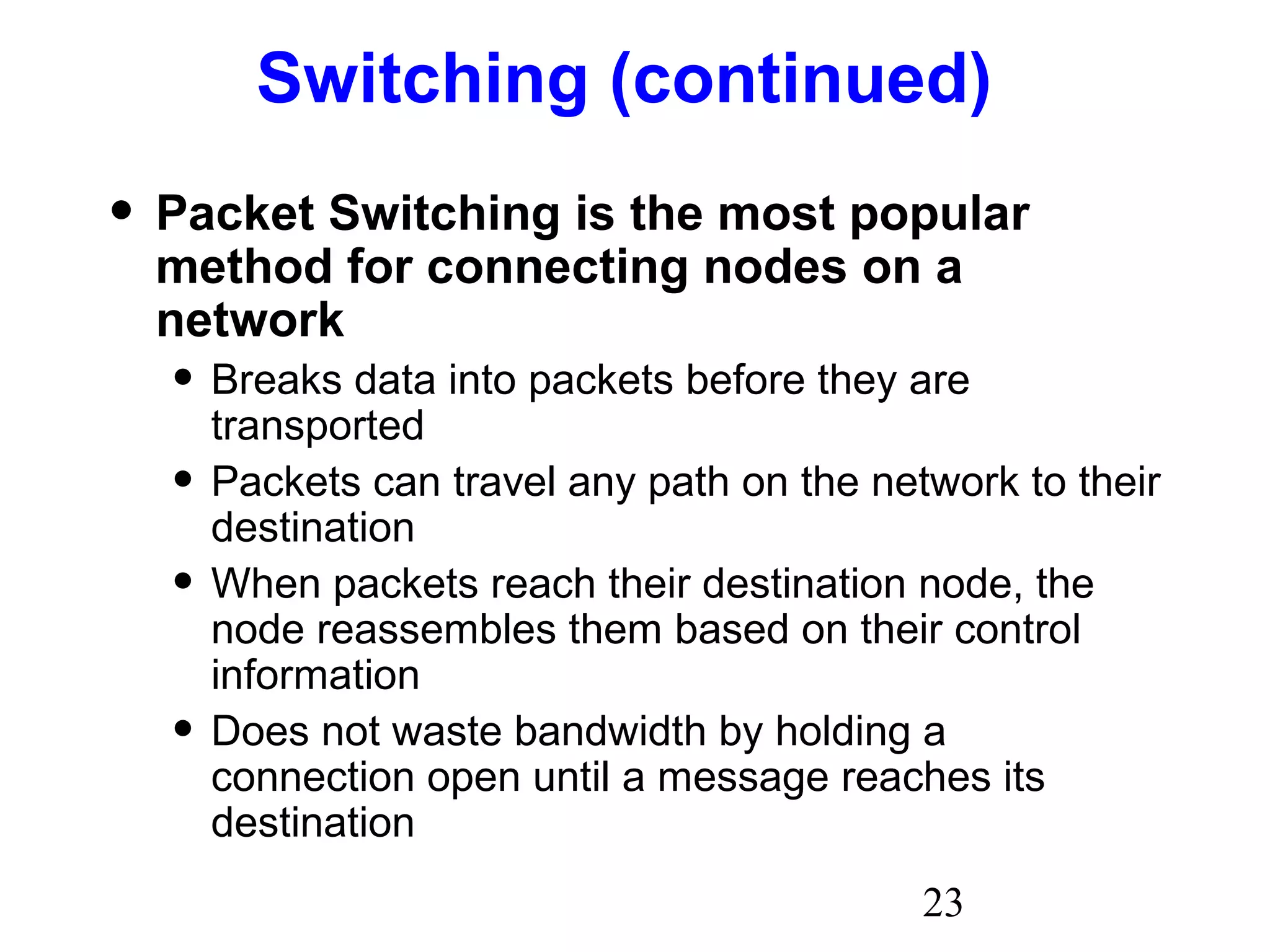 Chapter06 -- topologies and access methods | PPT | Computer Networking | Computing