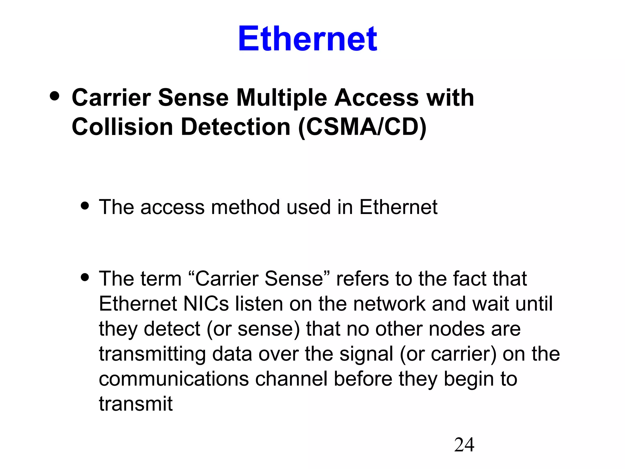 Chapter06 -- topologies and access methods | PPT | Computer Networking | Computing