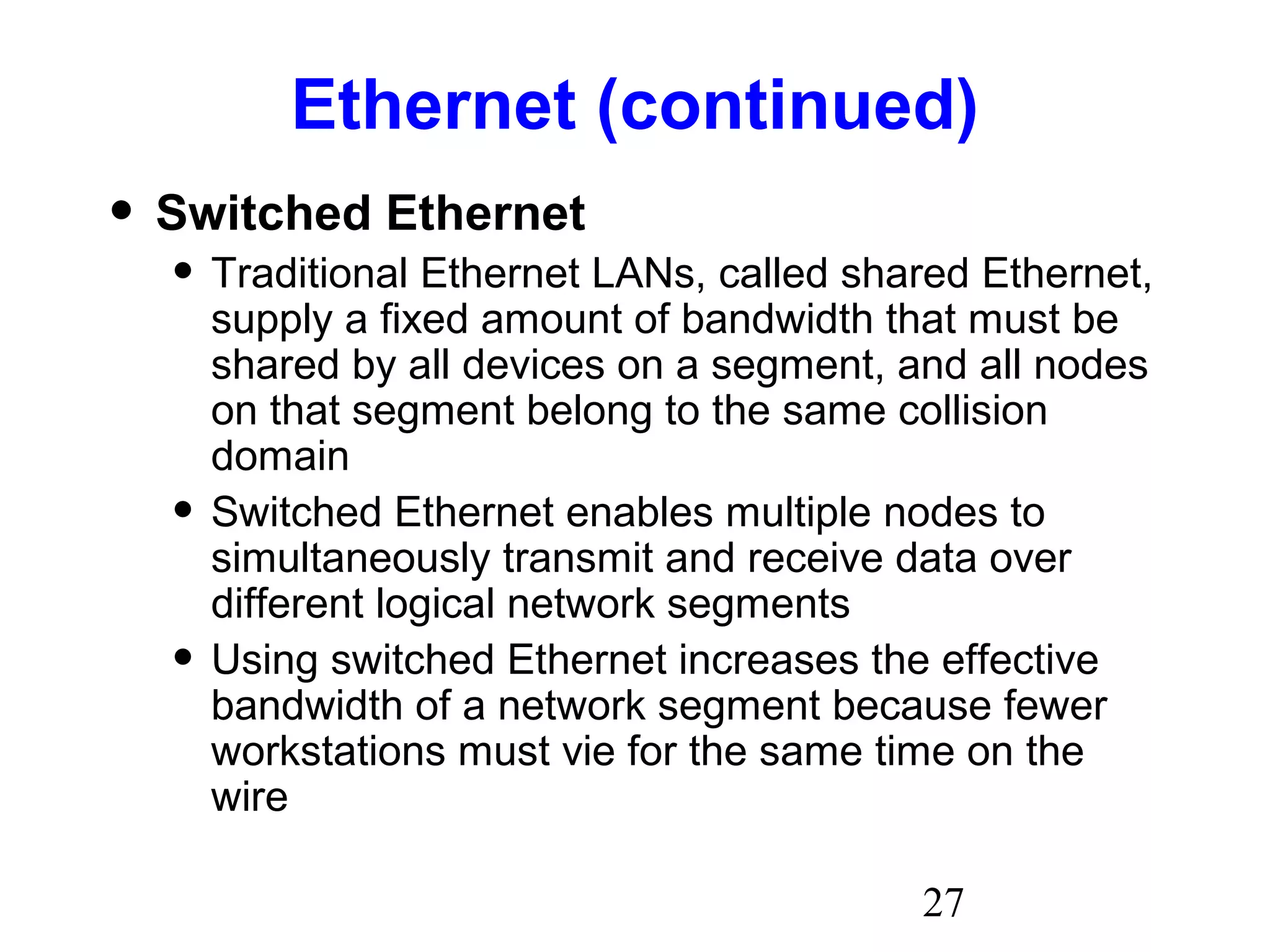 Chapter06 -- topologies and access methods | PPT | Computer Networking | Computing
