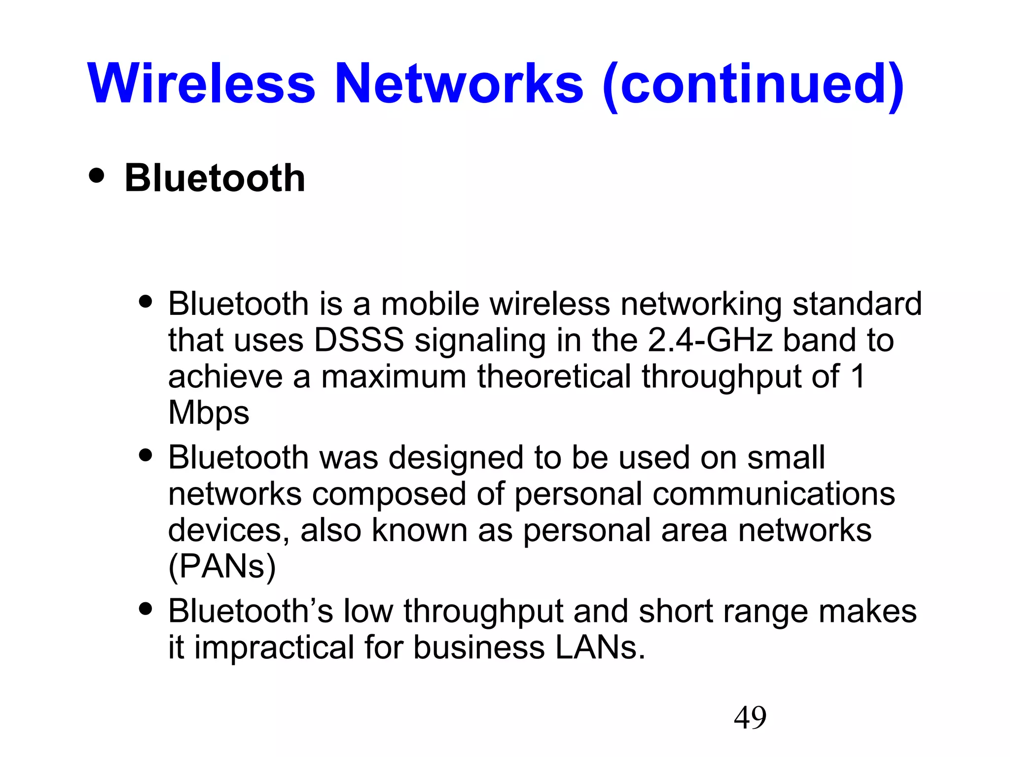 Chapter06 -- topologies and access methods | PPT | Computer Networking | Computing