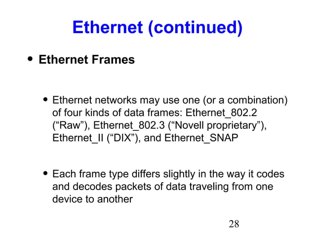 Chapter06 -- topologies and access methods | PPT | Computer Networking | Computing