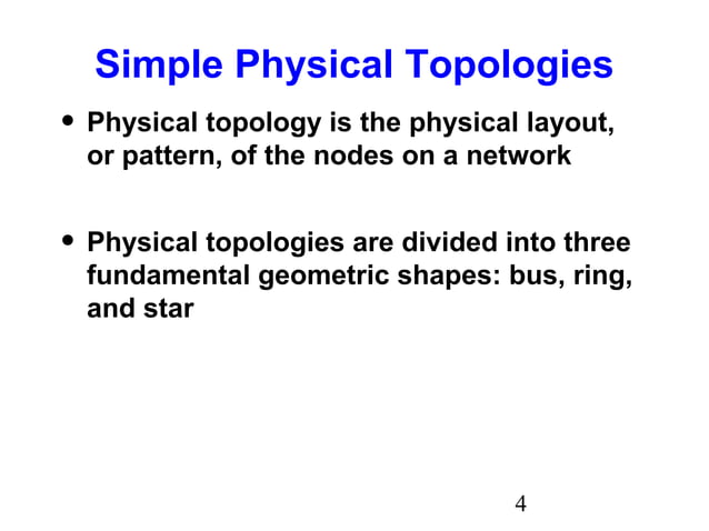 Chapter06 -- topologies and access methods | PPT | Computer Networking | Computing