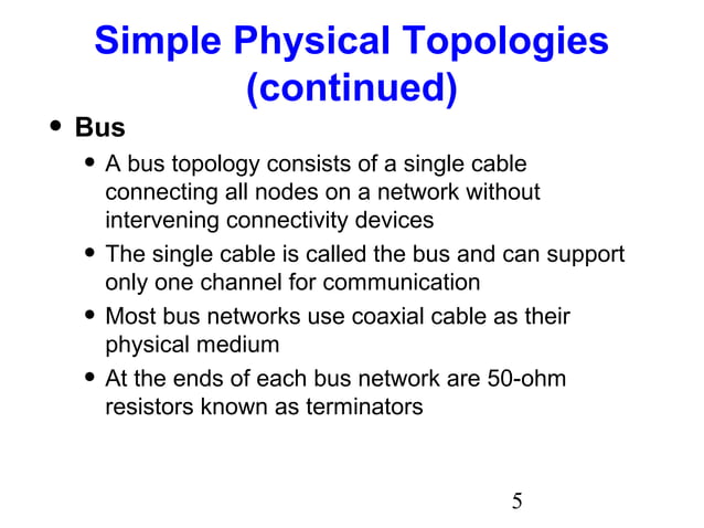 Chapter06 -- topologies and access methods | PPT | Computer Networking | Computing