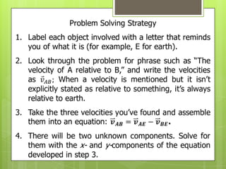 Lecture 05 Kinematics in Two Dimensions | PPTX