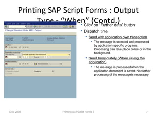 Chapter 06 printing sap script forms | PPT