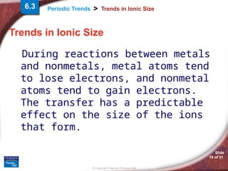 Chemistry chapter 6 Periodic table, trends.ppt