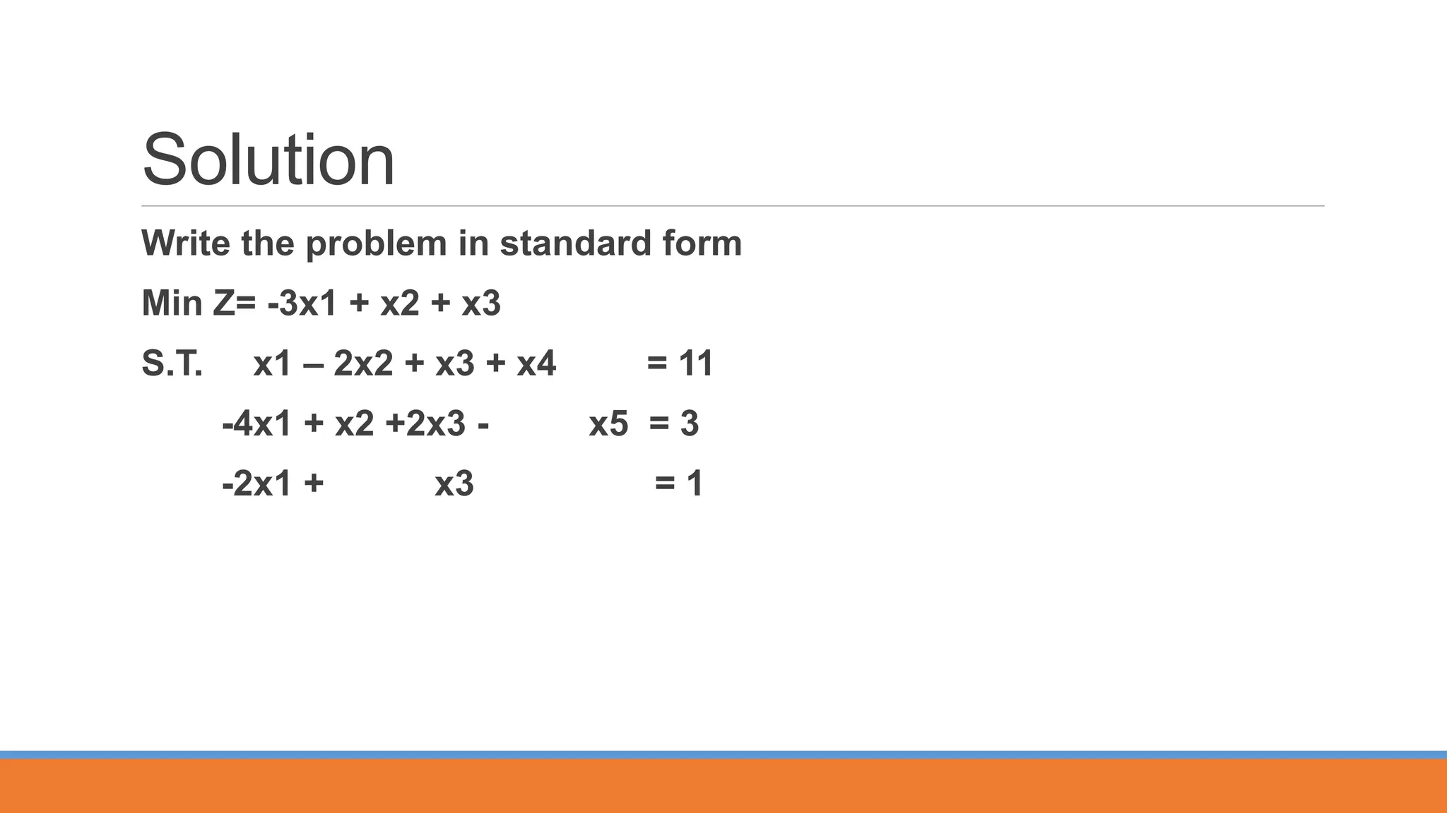 the two phase method - operations research | PPTX