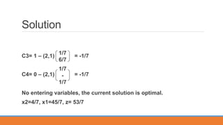 Operations Research - The Two Phase Method | PPT